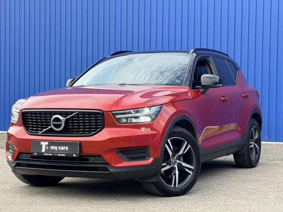 Красный Вольво XC40 2022 в Каунас, объемом двигателя 1.97 л и пробегом 88 тыс. км за 26500 €, фото 1 на AUTOMOTO.COM.LV
