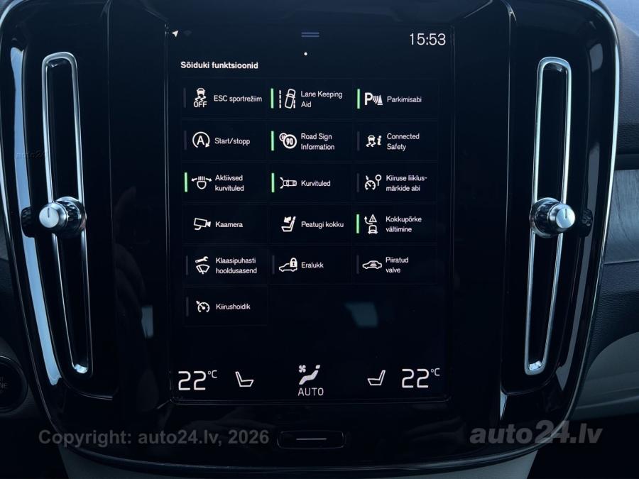 Volvo XC40 2019 Pērnava, ar dzinēja tilpumu 1.50 L un nobraukumu 80 tūkst. km par 24900 €, foto 12 vietnē AUTOMOTO.COM.LV