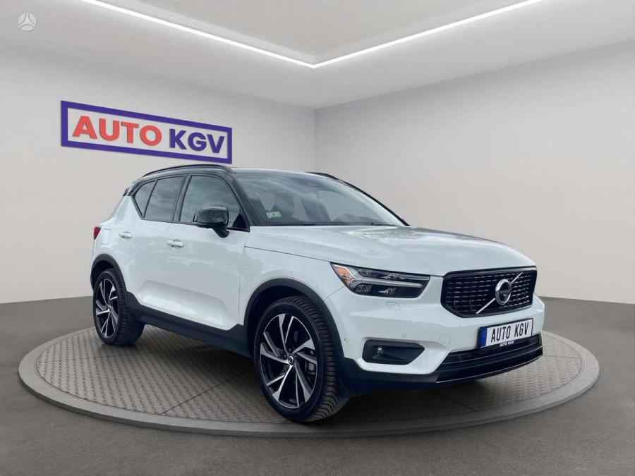 White Volvo XC40 2019 in Vilnius, with an engine capacity of 2.00 L and mileage of 48 thousand km for 23999 €, photo 7 on AUTOMOTO.COM.LV