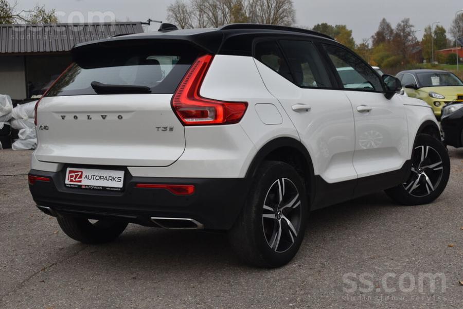 White Volvo XC40 2019 in Kuldiga, with an engine capacity of 1.50 L and mileage of 0 thousand km for 21550 €, photo 3 on AUTOMOTO.COM.LV