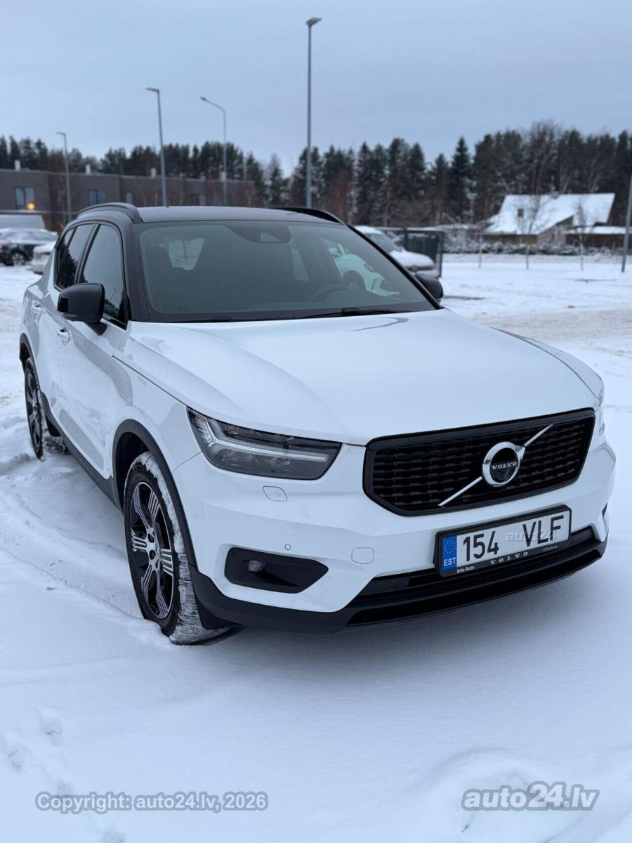 White Volvo XC40 2021 in Tallinn, with an engine capacity of 2.00 L and mileage of 64 thousand km for 28900 €, photo 4 on AUTOMOTO.COM.LV