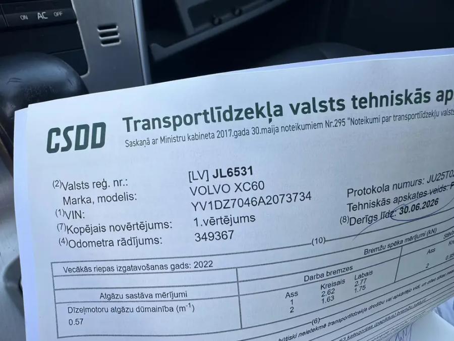 Черный Вольво ХС60 2010 в Юрмала, объемом двигателя 2.40 л и пробегом 349 тыс. км за 7850 €, фото 24 на AUTOMOTO.COM.LV