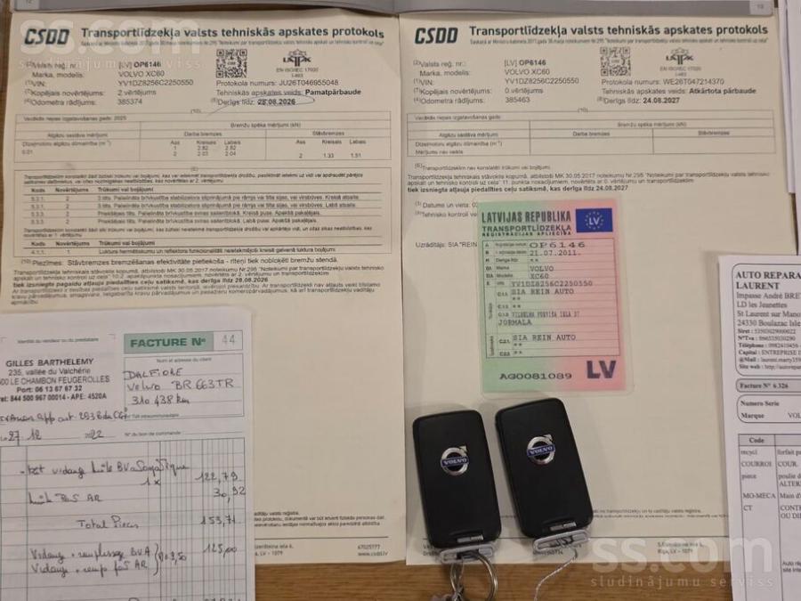 Black Volvo XC60 2011 in Riga, with an engine capacity of 2.40 L and mileage of 385 thousand km for 8950 €, photo 36 on AUTOMOTO.COM.LV