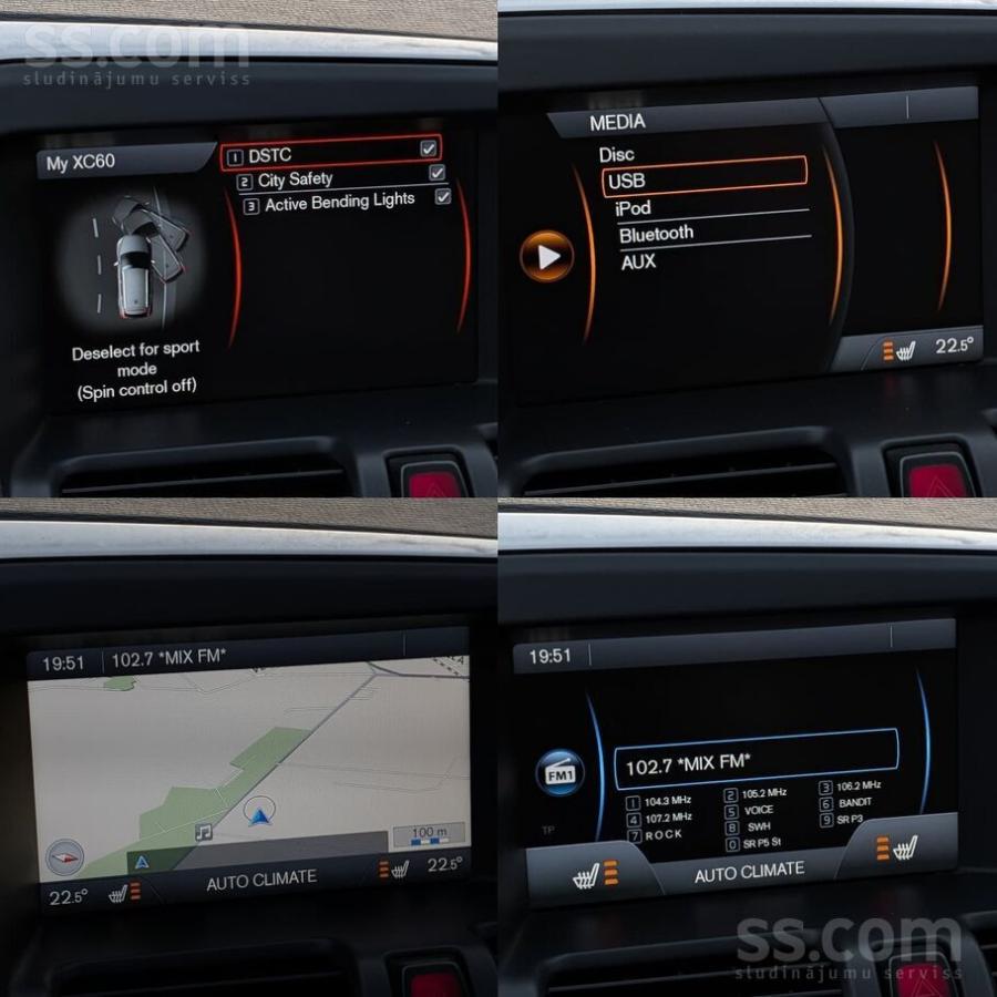 Black Volvo XC60 2011 in Jurmala, with an engine capacity of 2.40 L and mileage of 0 thousand km for 6450 €, photo 27 on AUTOMOTO.COM.LV