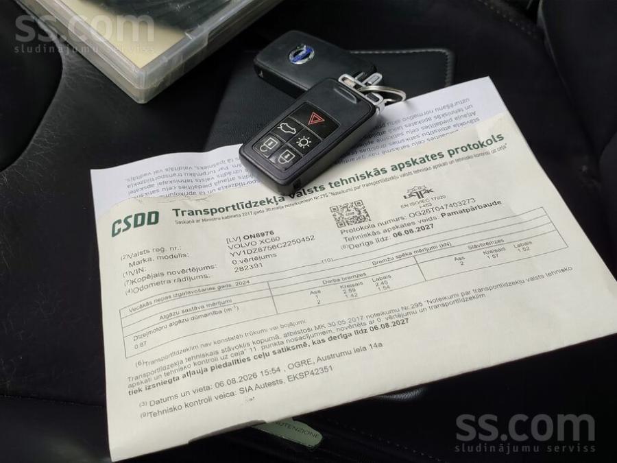 Черный Вольво ХС60 2011 в Огре, объемом двигателя 2.40 л и пробегом 284 тыс. км за 10450 €, фото 23 на AUTOMOTO.COM.LV