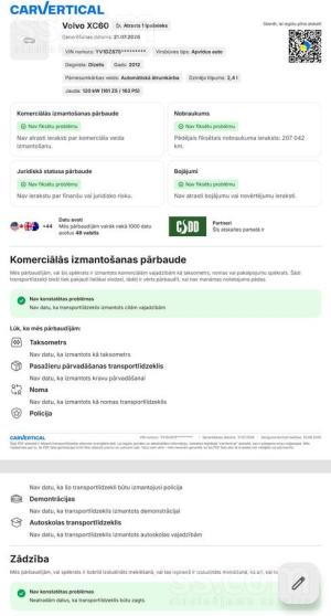 Черный Вольво ХС60 2012 в Юрмала, объемом двигателя 2.40 л и пробегом 207 тыс. км за 10950 €, фото 33 на AUTOMOTO.COM.LV