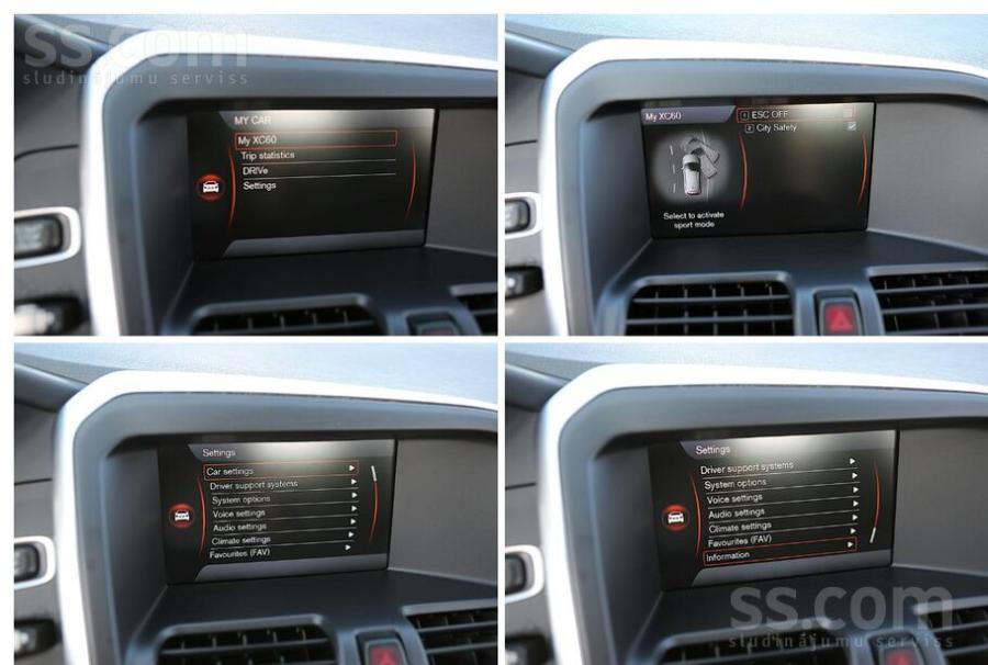 Black Volvo XC60 2012 in Tukums, with an engine capacity of 2.40 L and mileage of 193 thousand km for 10490 €, photo 19 on AUTOMOTO.COM.LV