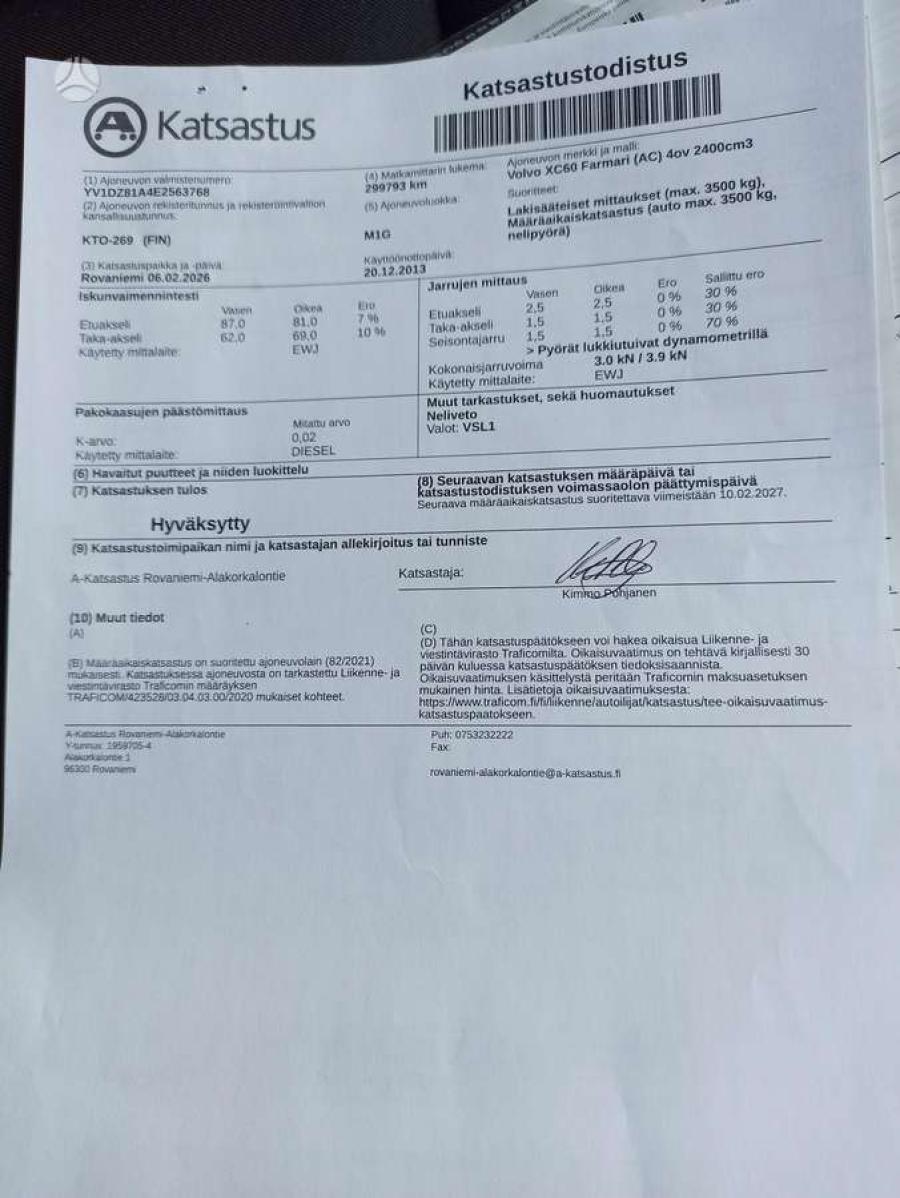 Черный Вольво ХС60 2013 в Алитус, объемом двигателя 2.40 л и пробегом 300 тыс. км за 11400 €, фото 19 на AUTOMOTO.COM.LV