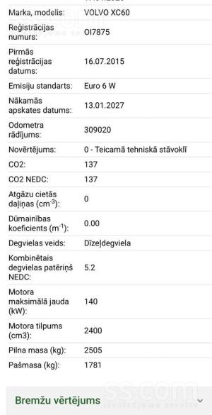 Melns Volvo XC60 2015 Rīga, ar dzinēja tilpumu 2.40 L un nobraukumu 309 tūkst. km par 12995 €, foto 29 vietnē AUTOMOTO.COM.LV