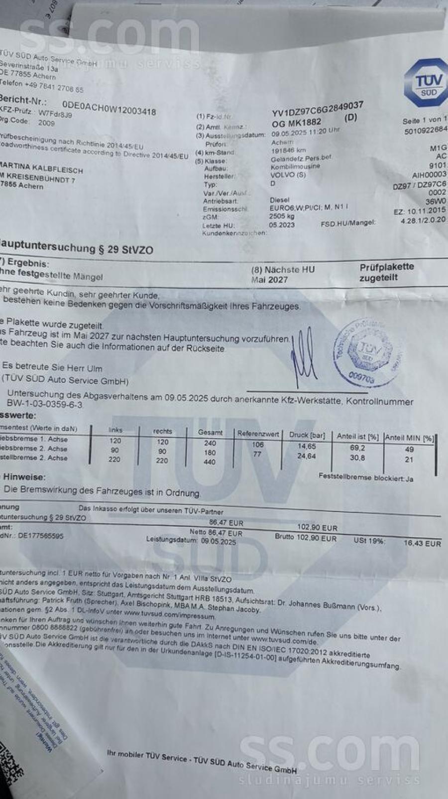 Melns Volvo XC60 2015 Ogre, ar dzinēja tilpumu 2.40 L un nobraukumu 201 tūkst. km par 14500 €, foto 10 vietnē AUTOMOTO.COM.LV
