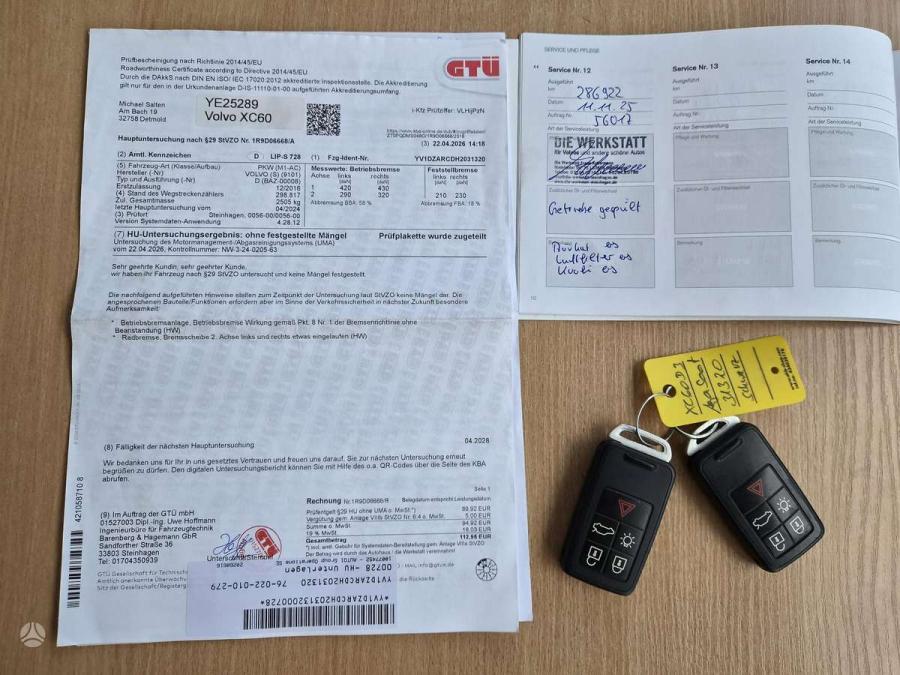 Черный Вольво ХС60 2016 в Вильнюс, объемом двигателя 1.97 л и пробегом 302 тыс. км за 9700 €, фото 23 на AUTOMOTO.COM.LV