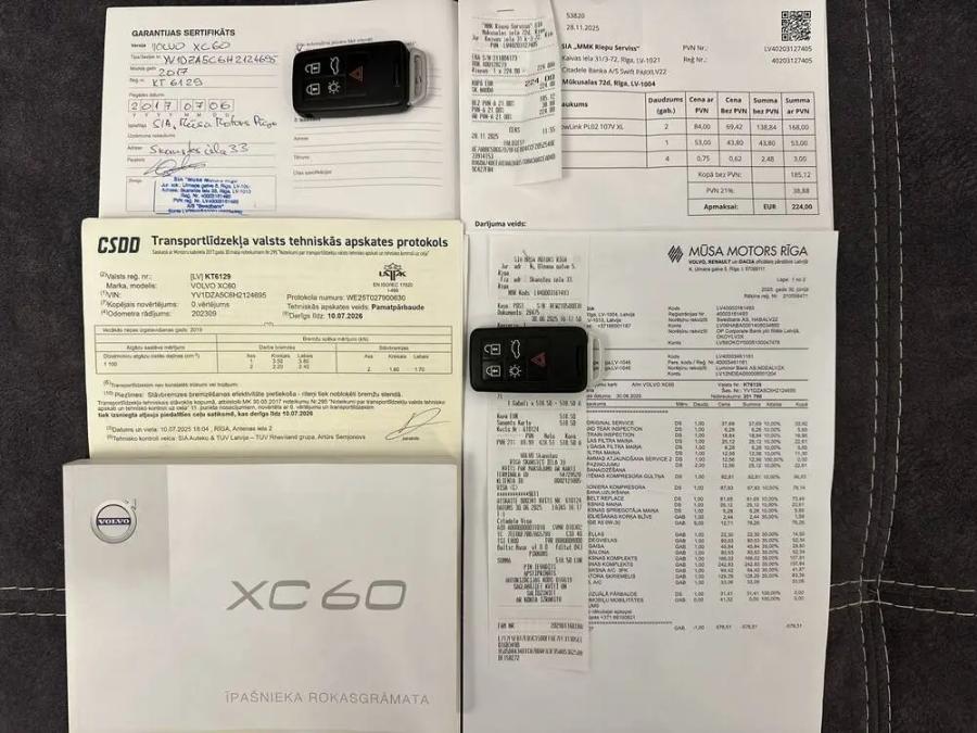 Black Volvo XC60 2017 in Riga, with an engine capacity of 2.40 L and mileage of 208 thousand km for 14500 €, photo 10 on AUTOMOTO.COM.LV