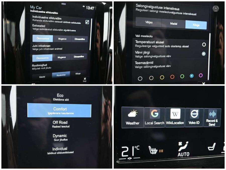 Black Volvo XC60 2018 in Tallinn, with an engine capacity of 0.00 L and mileage of 114 thousand km for 26900 €, photo 15 on AUTOMOTO.COM.LV