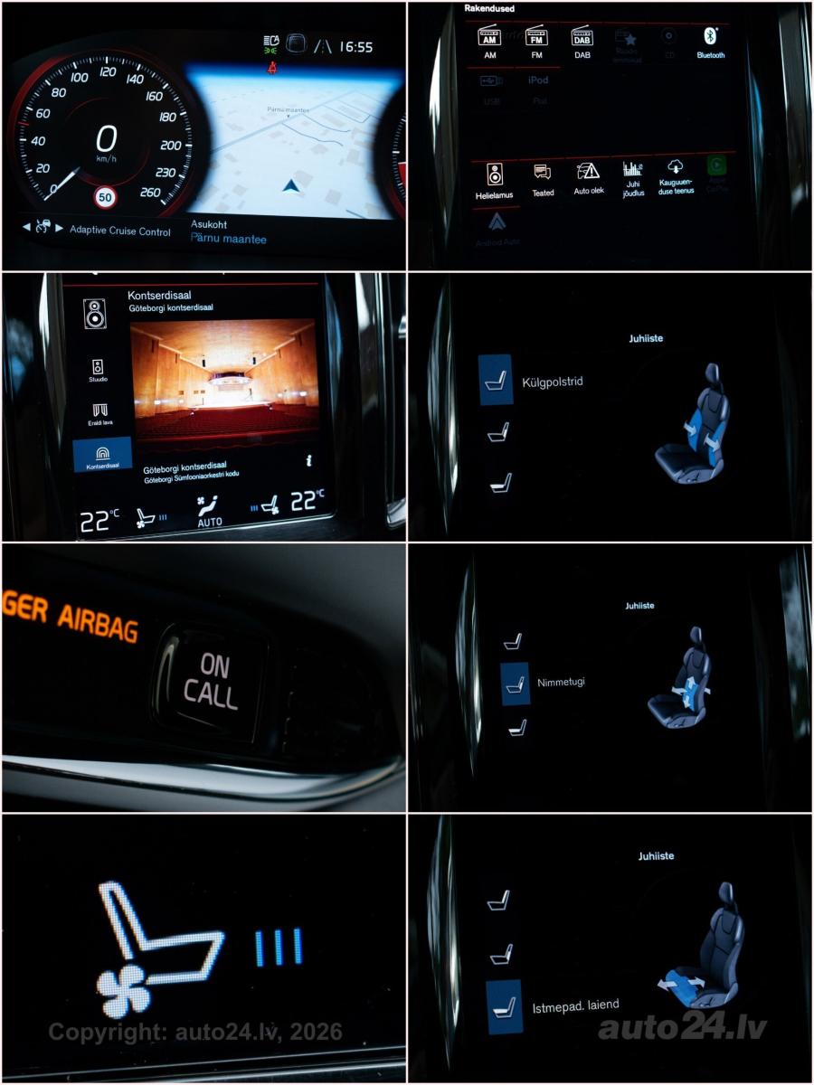 Black Volvo XC60 2018 in Tallinn, with an engine capacity of 2.00 L and mileage of 167 thousand km for 28990 €, photo 16 on AUTOMOTO.COM.LV