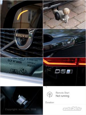 Black Volvo XC60 2018 in Tallinn, with an engine capacity of 2.00 L and mileage of 167 thousand km for 28990 €, photo 18 on AUTOMOTO.COM.LV