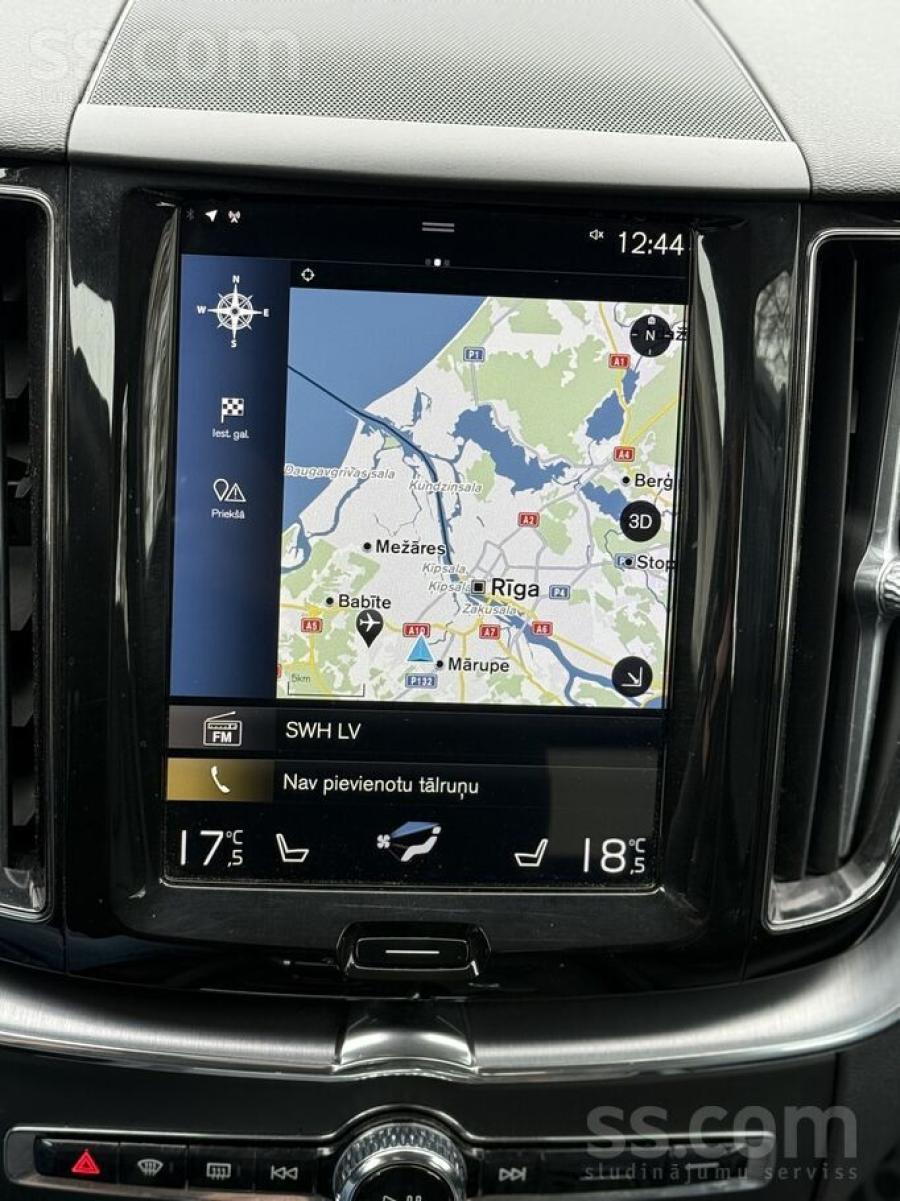 Black Volvo XC60 2019 in Riga, with an engine capacity of 2.00 L and mileage of 0 thousand km for 23800 €, photo 11 on AUTOMOTO.COM.LV