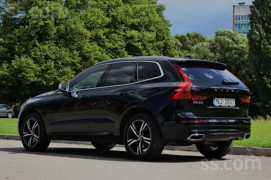 Black Volvo XC60 2019 in Riga, with an engine capacity of 2.00 L and mileage of 193 thousand km for 19800 €, photo 6 on AUTOMOTO.COM.LV