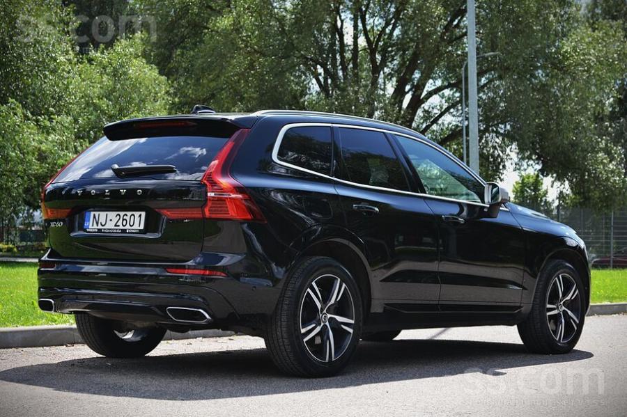 Black Volvo XC60 2019 in Riga, with an engine capacity of 2.00 L and mileage of 193 thousand km for 19800 €, photo 7 on AUTOMOTO.COM.LV