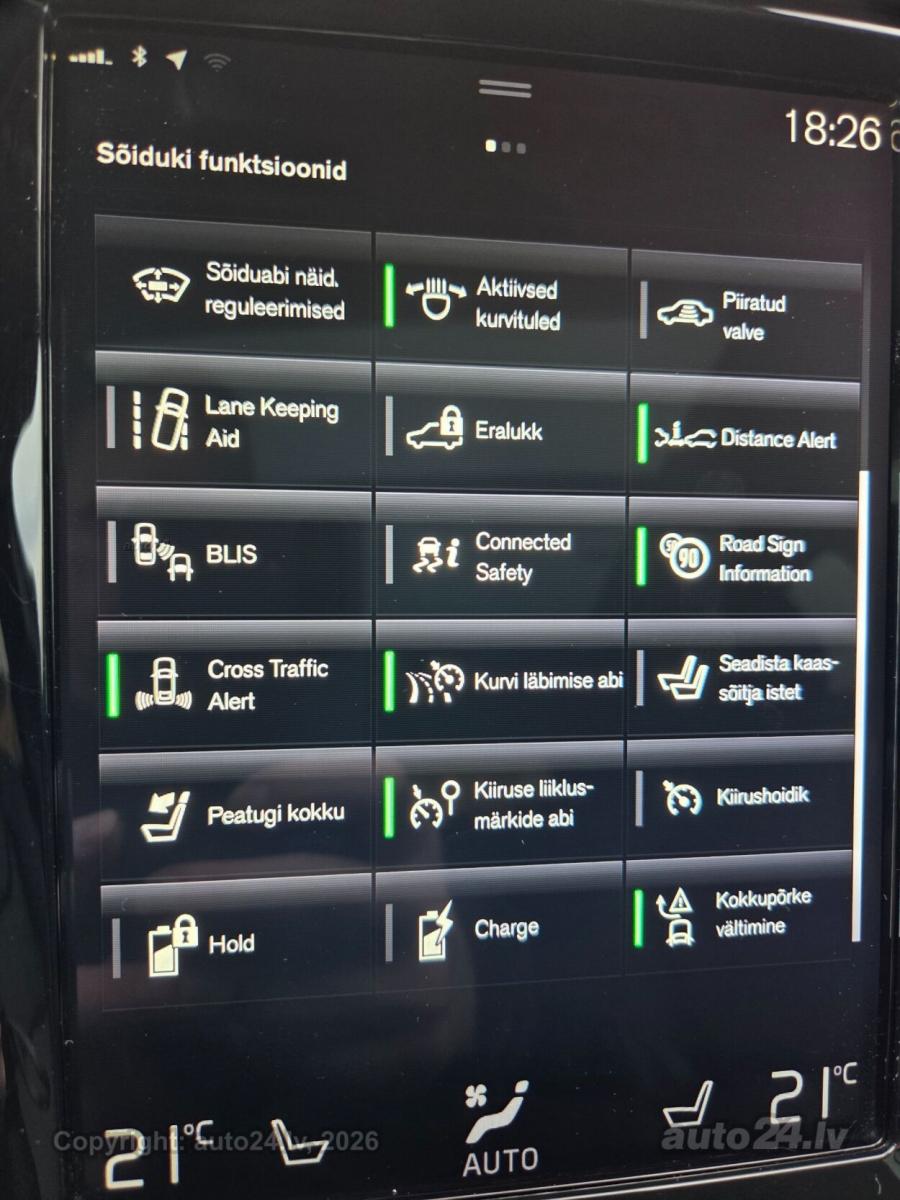 Черный Вольво ХС60 2020 в Таллин, объемом двигателя 2.00 л и пробегом 122 тыс. км за 34900 €, фото 11 на AUTOMOTO.COM.LV