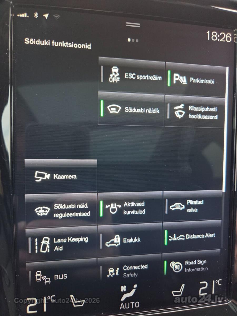 Черный Вольво ХС60 2020 в Таллин, объемом двигателя 2.00 л и пробегом 122 тыс. км за 34900 €, фото 12 на AUTOMOTO.COM.LV