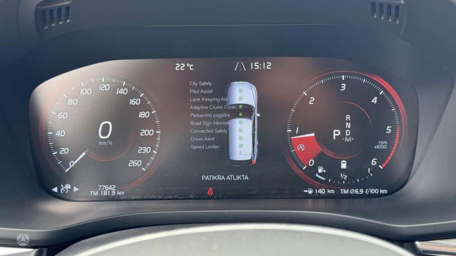 Melns Volvo XC60 2021 Viļņa, ar dzinēja tilpumu 1.97 L un nobraukumu 78 tūkst. km par 26000 €, foto 8 vietnē AUTOMOTO.COM.LV