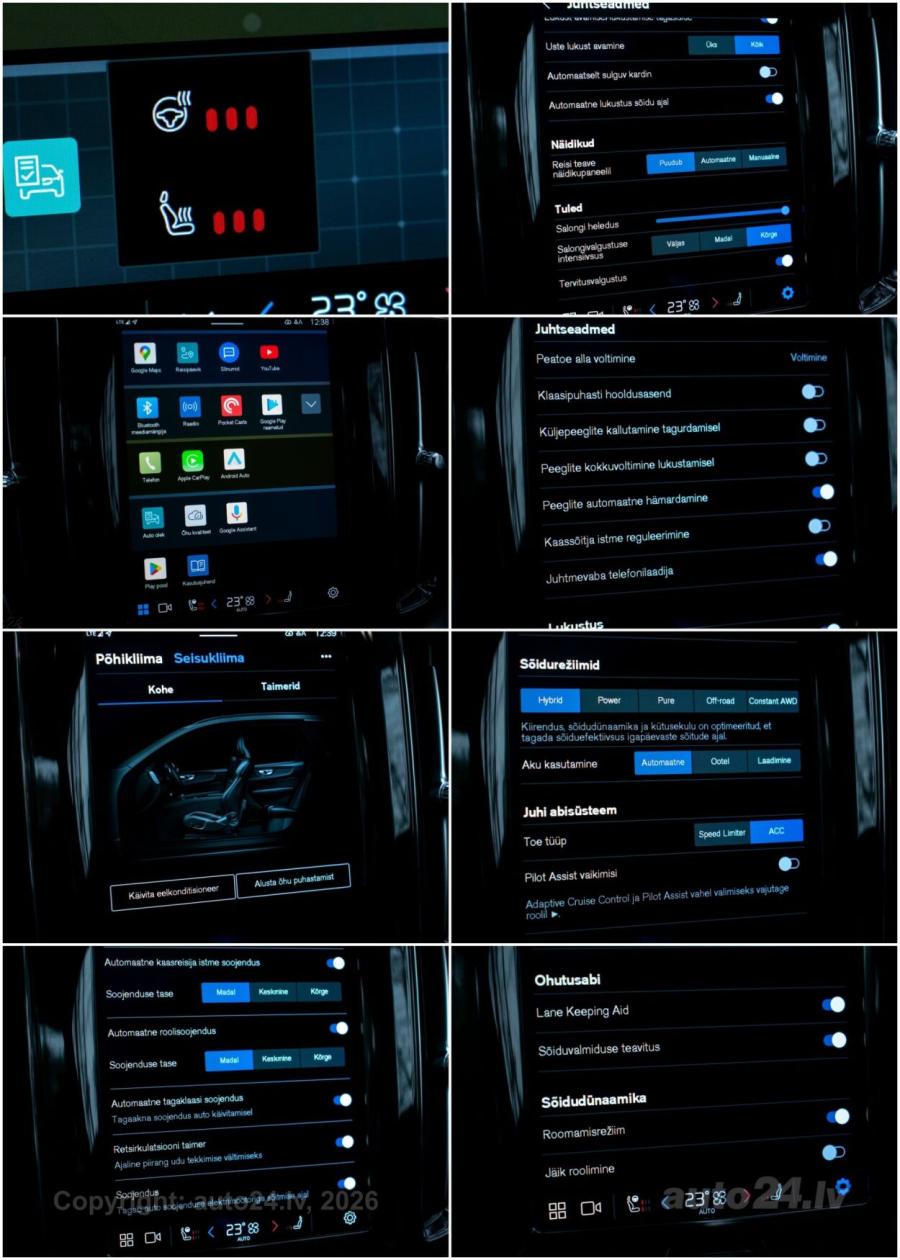 Черный Вольво ХС60 2022 в Таллин, объемом двигателя 2.00 л и пробегом 64 тыс. км за 44900 €, фото 16 на AUTOMOTO.COM.LV
