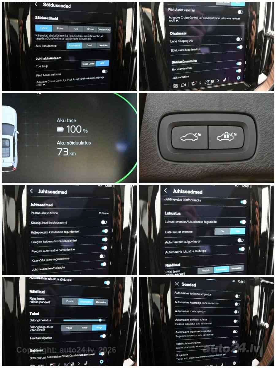 Черный Вольво ХС60 2022 в Таллин, объемом двигателя 2.00 л и пробегом 70 тыс. км за 45990 €, фото 14 на AUTOMOTO.COM.LV
