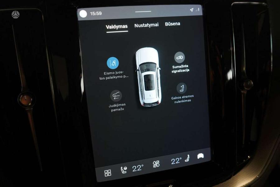 Черный Вольво ХС60 2022 в Вильнюс, объемом двигателя 1.97 л и пробегом 111 тыс. км за 38900 €, фото 20 на AUTOMOTO.COM.LV