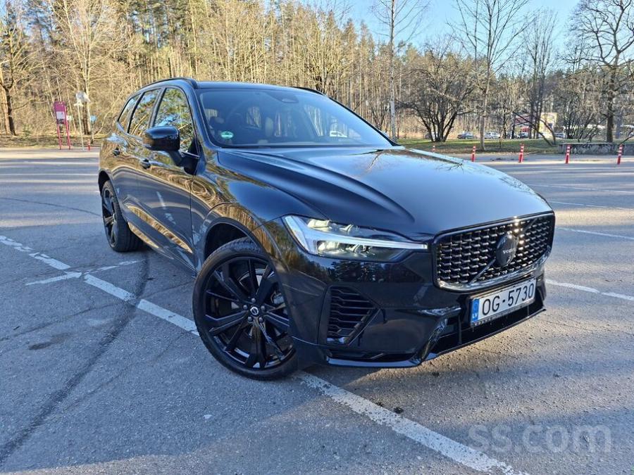 Black Volvo XC60 2024 in Riga, with an engine capacity of 2.00 L and mileage of 48 thousand km for 48000 €, photo 1 on AUTOMOTO.COM.LV