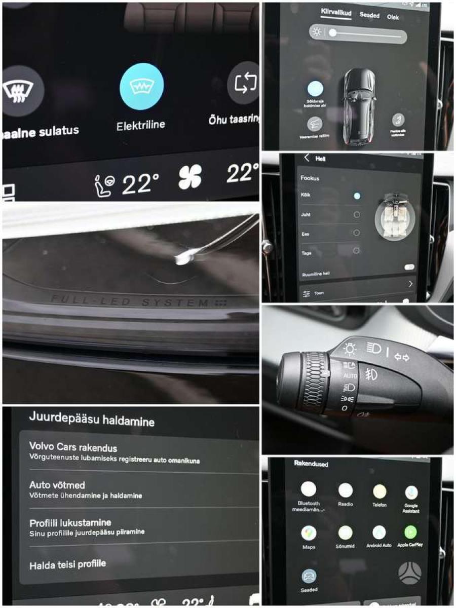 Black Volvo XC60 2025 in Tallinn, with an engine capacity of 0.00 L and mileage of 13 thousand km for 58900 €, photo 16 on AUTOMOTO.COM.LV