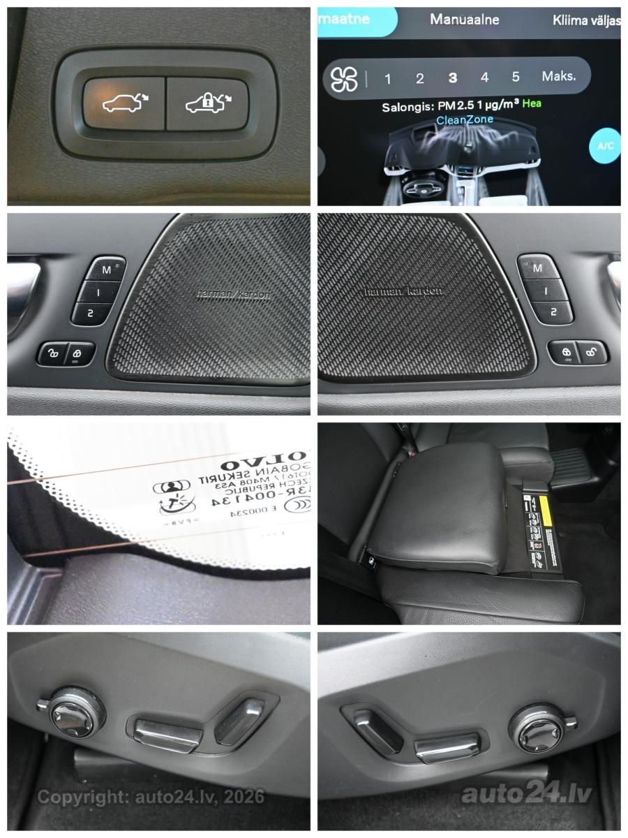 Black Volvo XC60 2022 in Tallinn, with an engine capacity of 2.00 L and mileage of 128 thousand km for 34890 €, photo 15 on AUTOMOTO.COM.LV