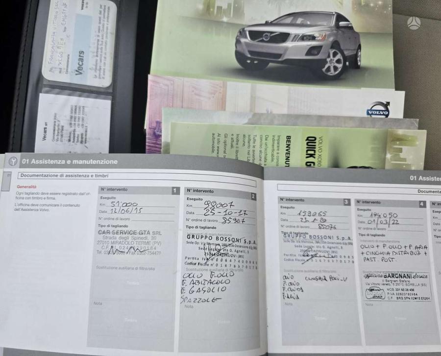 Blue Volvo XC60 2012 in Panevezys, with an engine capacity of 2.40 L and mileage of 342 thousand km for 6999 €, photo 29 on AUTOMOTO.COM.LV
