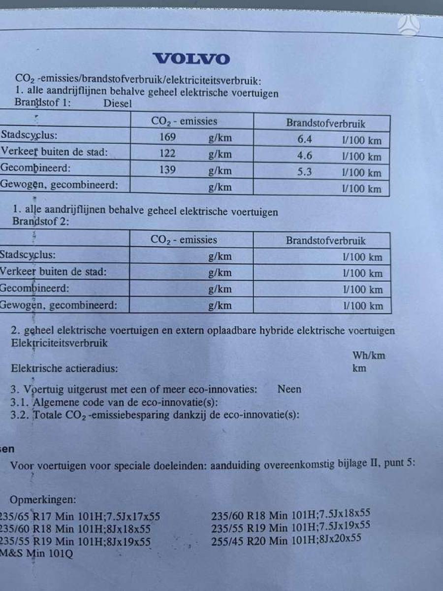 Синий Вольво ХС60 2015 в Каунас, объемом двигателя 1.98 л и пробегом 200 тыс. км за 12650 €, фото 26 на AUTOMOTO.COM.LV