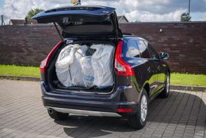 Blue Volvo XC60 2017 in Marijampole, with an engine capacity of 1.97 L and mileage of 303 thousand km for 10250 €, photo 9 on AUTOMOTO.COM.LV