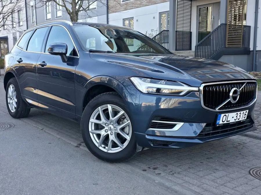 Blue Volvo XC60 2018 in Riga, with an engine capacity of 2.00 L and mileage of 66 thousand km for 26490 €, photo 4 on AUTOMOTO.COM.LV