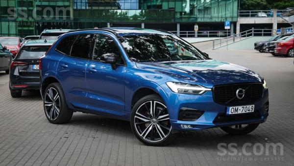 Blue Volvo XC60 2019 in Riga, with an engine capacity of 2.00 L and mileage of 250 thousand km for 19950 €, photo 3 on AUTOMOTO.COM.LV