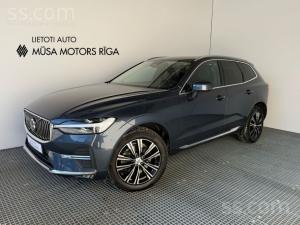 Blue Volvo XC60 2021 in Riga, with an engine capacity of 2.00 L and mileage of 121 thousand km for 33990 €, photo 1 on AUTOMOTO.COM.LV