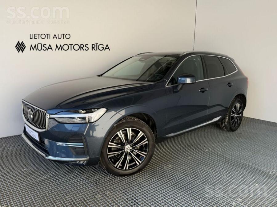Blue Volvo XC60 2021 in Riga, with an engine capacity of 2.00 L and mileage of 121 thousand km for 33990 €, photo 1 on AUTOMOTO.COM.LV