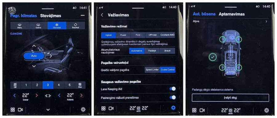 Blue Volvo XC60 2022 in Kaunas, with an engine capacity of 1.97 L and mileage of 90 thousand km for 39500 €, photo 11 on AUTOMOTO.COM.LV