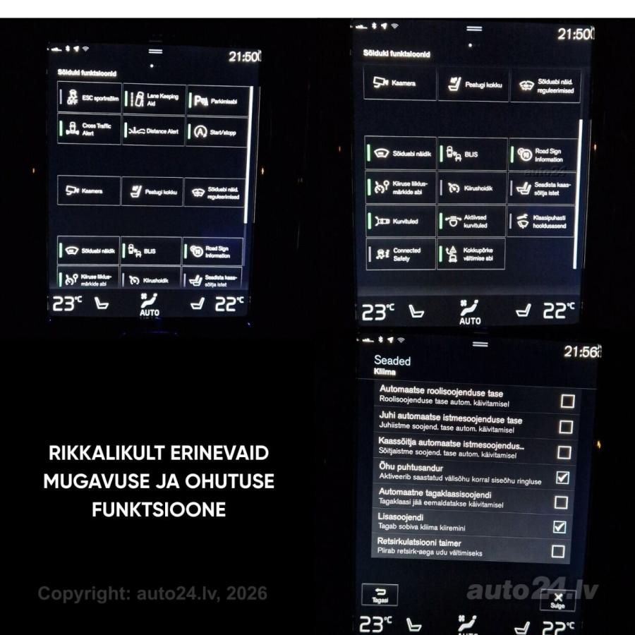 Zils Volvo XC60 2017 Tallina, ar dzinēja tilpumu 2.00 L un nobraukumu 195 tūkst. km par 24900 €, foto 21 vietnē AUTOMOTO.COM.LV