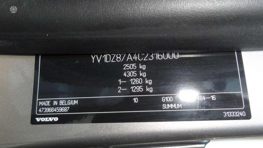 Brown Volvo XC60 2012 in Joniskis, with an engine capacity of 2.40 L and mileage of 332 thousand km for 6749 €, photo 34 on AUTOMOTO.COM.LV