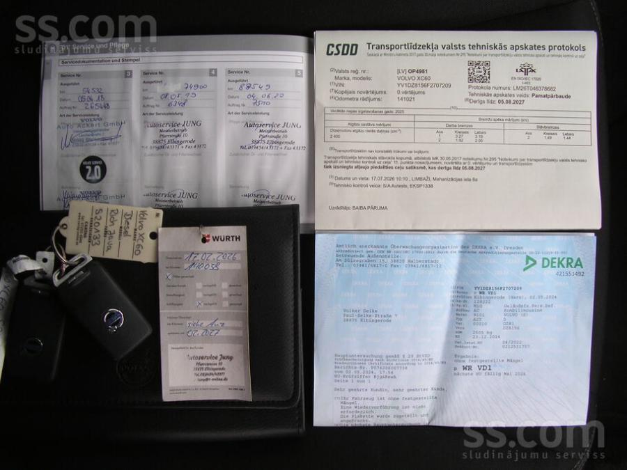 Brown Volvo XC60 2014 in Riga, with an engine capacity of 2.40 L and mileage of 0 thousand km for 14950 €, photo 32 on AUTOMOTO.COM.LV