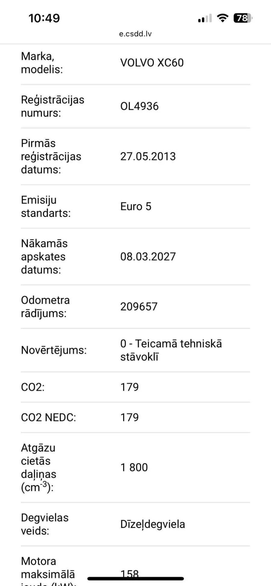 Volvo XC60 2013 Rīga, ar dzinēja tilpumu 2.40 L un nobraukumu 210 tūkst. km par 8700 €, foto 16 vietnē AUTOMOTO.COM.LV