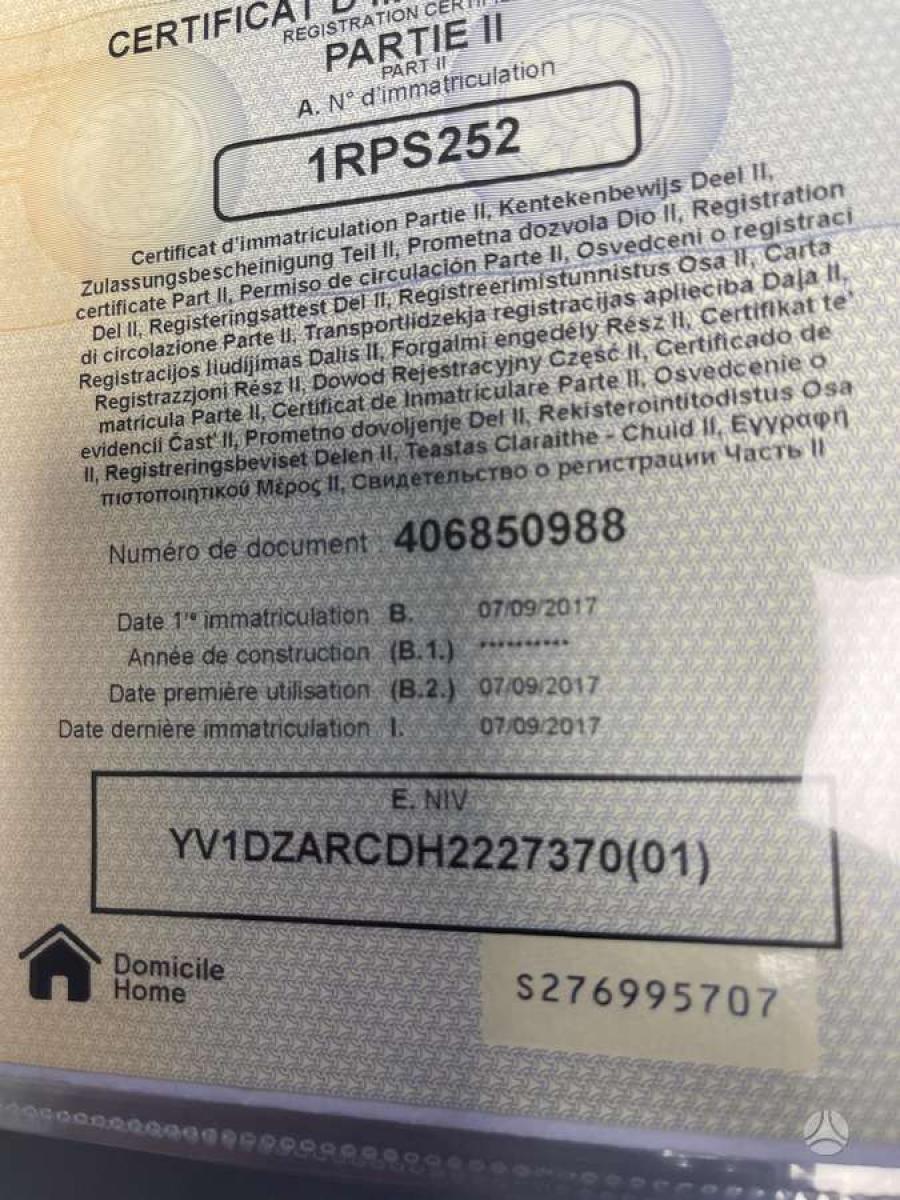 Zaļš Volvo XC60 2017 Kauņa, ar dzinēja tilpumu 1.97 L un nobraukumu 210 tūkst. km par 10700 €, foto 13 vietnē AUTOMOTO.COM.LV