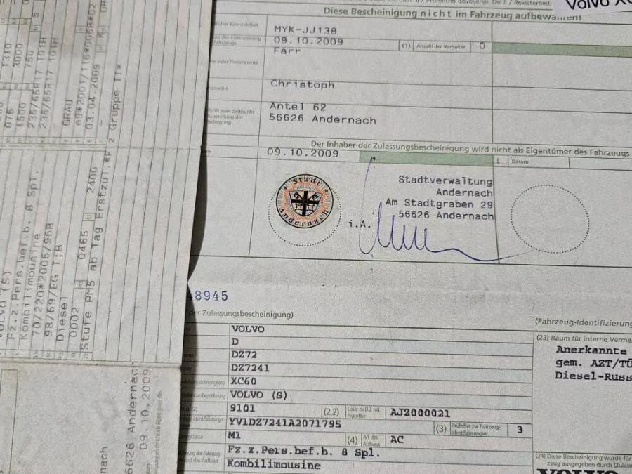 Серый Вольво ХС60 2009 в Екабпилс, объемом двигателя 2.40 л и пробегом 302 тыс. км за 7990 €, фото 34 на AUTOMOTO.COM.LV