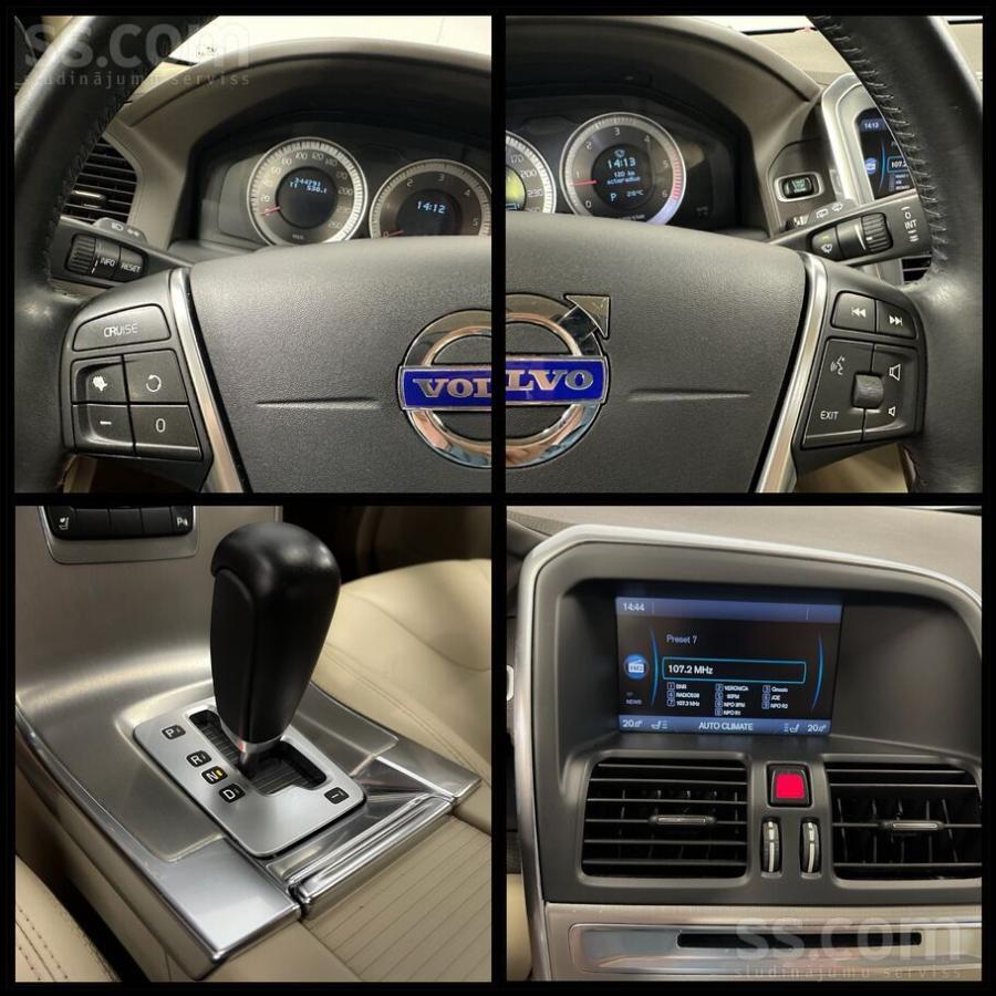 Grey Volvo XC60 2012 in Jurmala, with an engine capacity of 2.40 L and mileage of 345 thousand km for 9950 €, photo 25 on AUTOMOTO.COM.LV