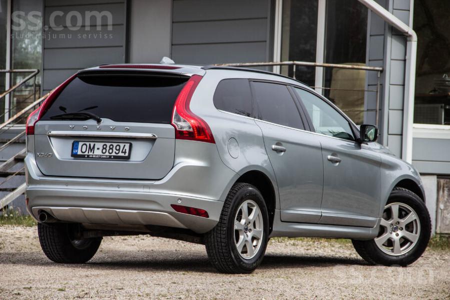 Grey Volvo XC60 2013 in Tukums, with an engine capacity of 2.00 L and mileage of 188 thousand km for 9990 €, photo 6 on AUTOMOTO.COM.LV