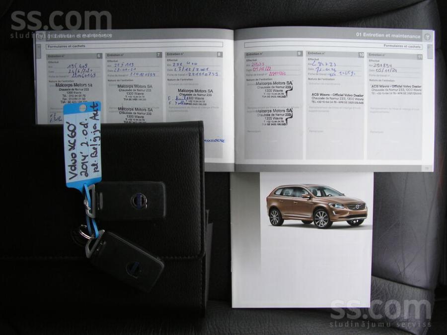 Grey Volvo XC60 2013 in Riga, with an engine capacity of 2.00 L and mileage of 0 thousand km for 11950 €, photo 34 on AUTOMOTO.COM.LV
