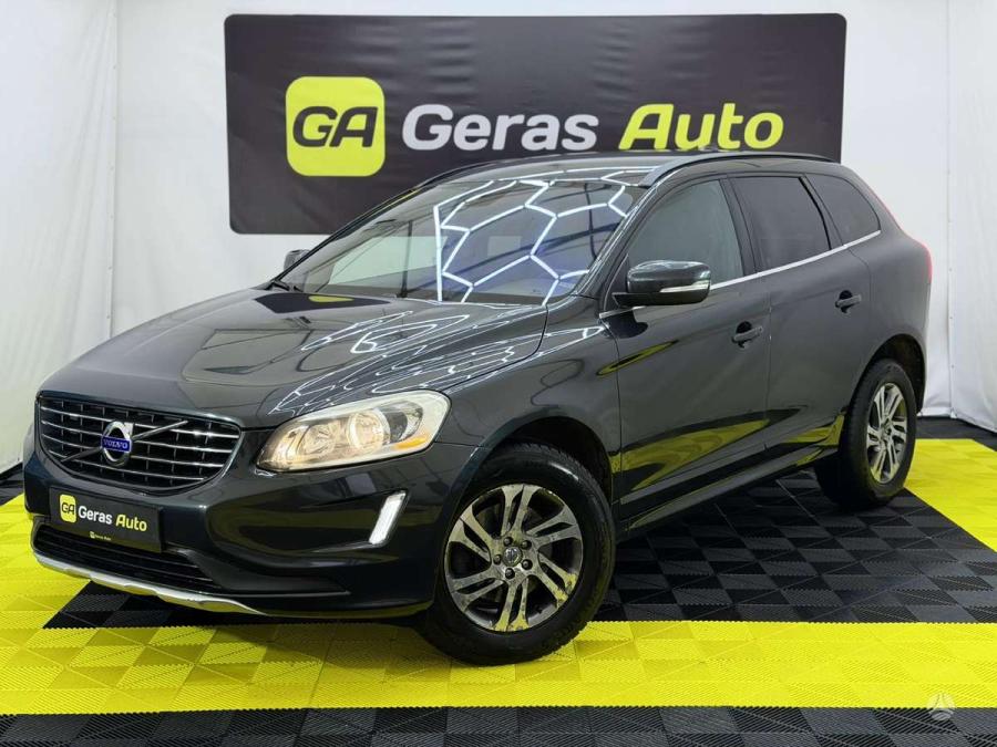 Grey Volvo XC60 2014 in Vilnius, with an engine capacity of 1.97 L and mileage of 247 thousand km for 9350 €, photo 1 on AUTOMOTO.COM.LV