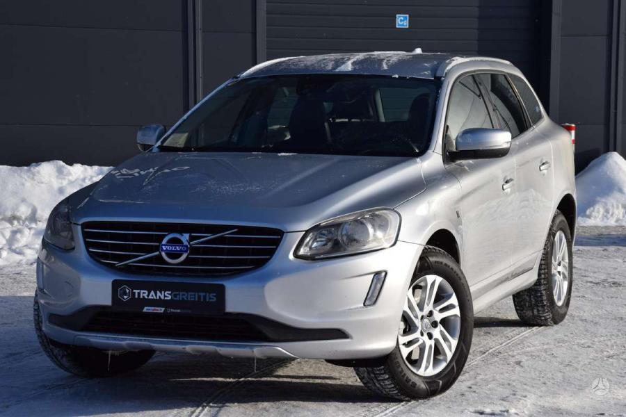 Grey Volvo XC60 2015 in Vilnius, with an engine capacity of 1.97 L and mileage of 240 thousand km for 9999 €, photo 1 on AUTOMOTO.COM.LV